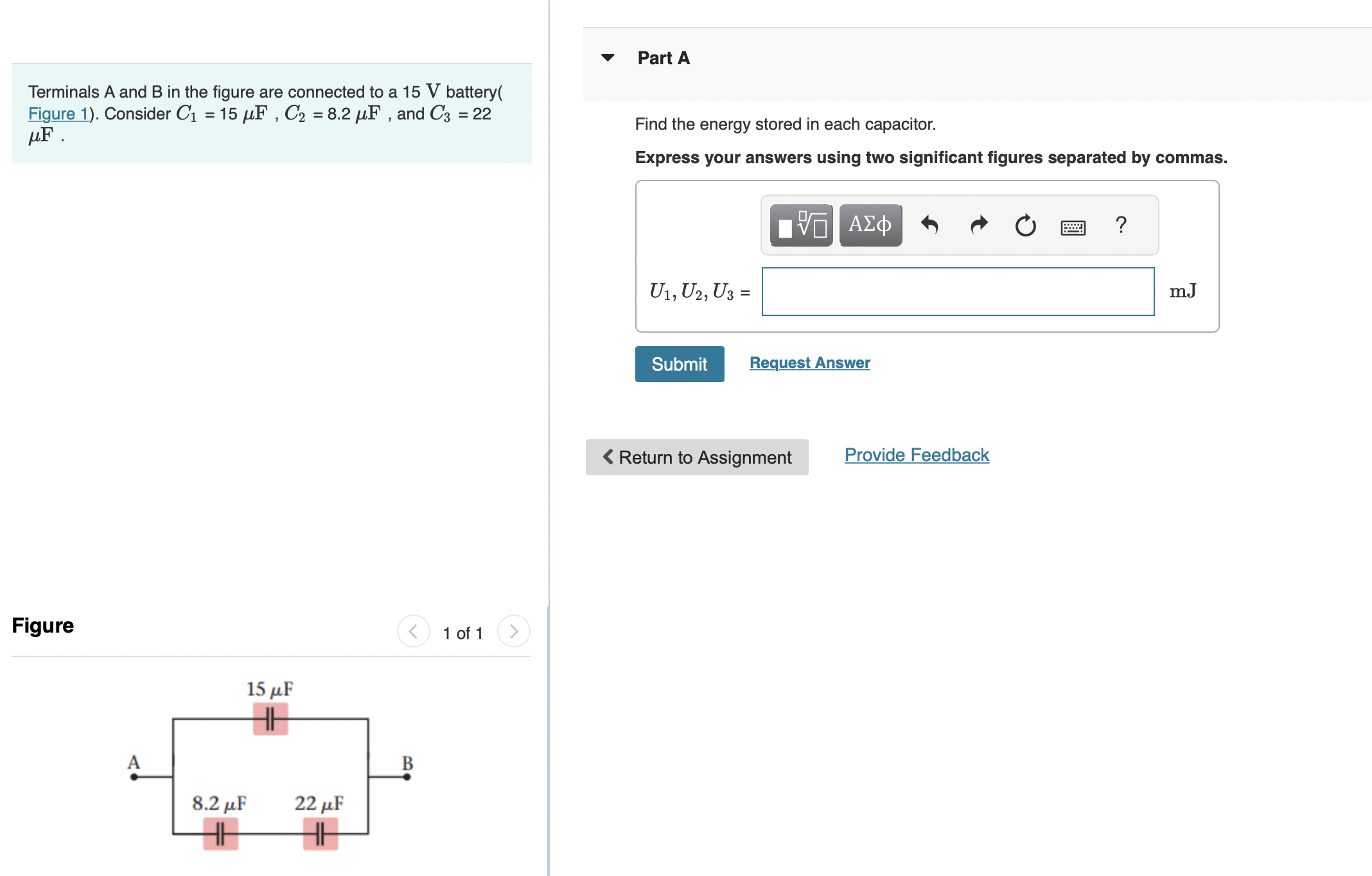 Solved Terminals A and B in the figure are connected to a 15 | Chegg.com