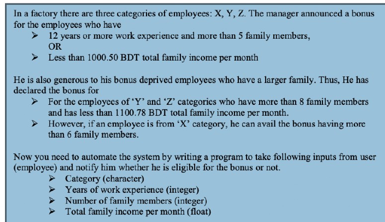 Solved In a factory there are three categories of employees: | Chegg.com