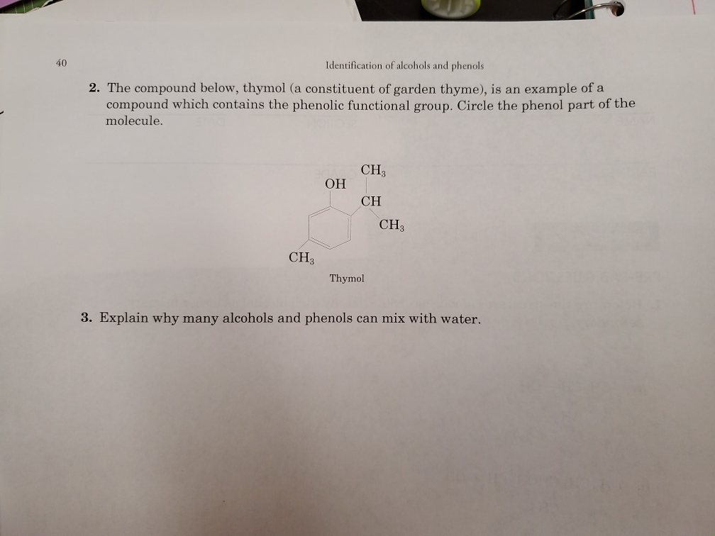 Phenol Functional Group