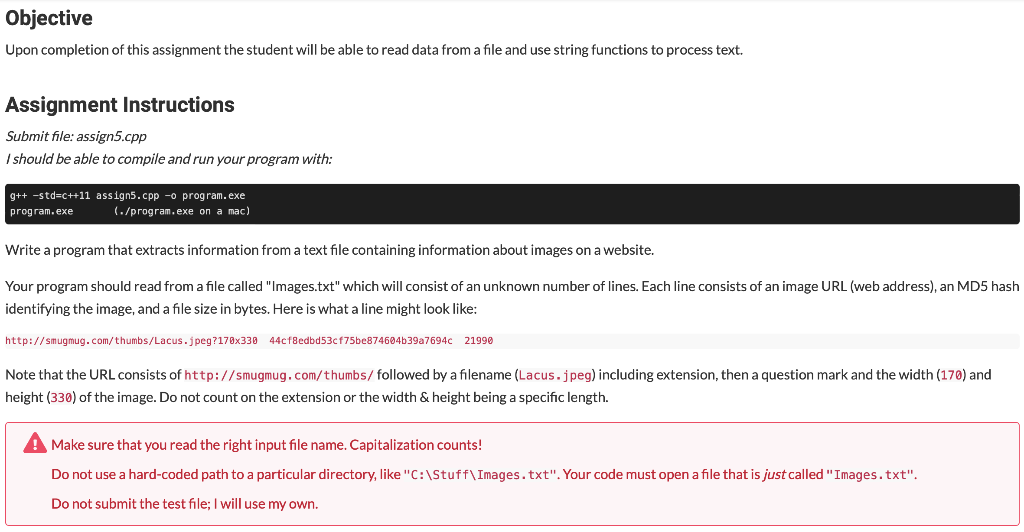 Objective Upon completion of this assignment the | Chegg.com