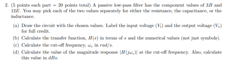Solved Please replace the letters in the question with | Chegg.com