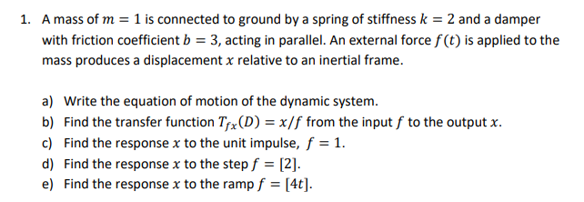 Solved please do part c,d,e and show all the working . | Chegg.com