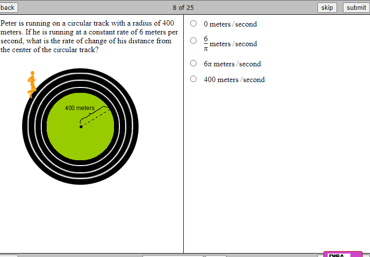 Solved Peter is running on a circular track with a radius of | Chegg.com