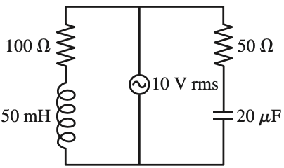 Solved Find the current delivered by the alternating current | Chegg.com