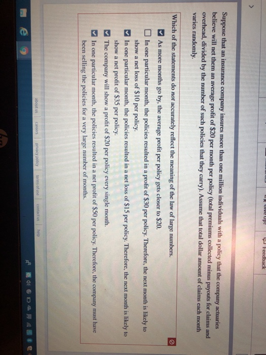 Solved Suppose that an insurance company insures more than | Chegg.com