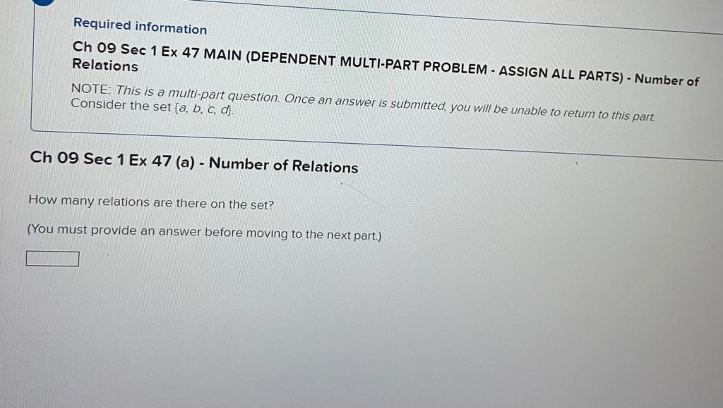 Solved Required information Ch 09 Sec 1 Ex 47 MAIN | Chegg.com
