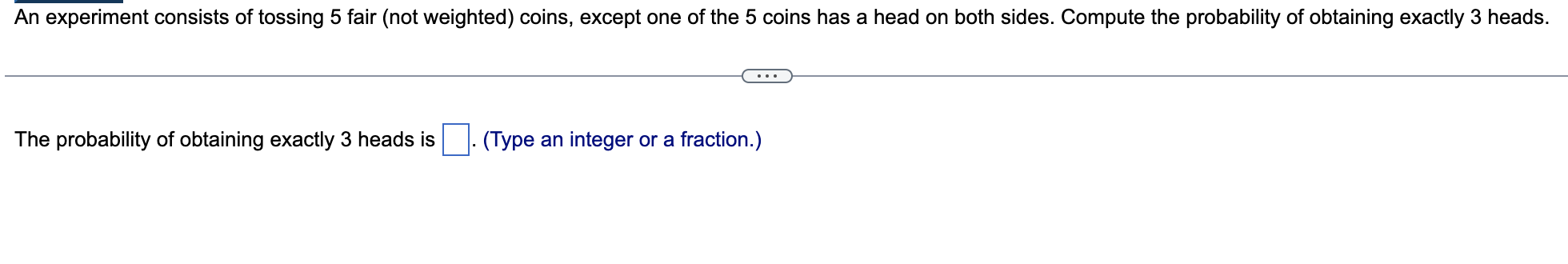 Solved An experiment consists of tossing 3 fair (not | Chegg.com