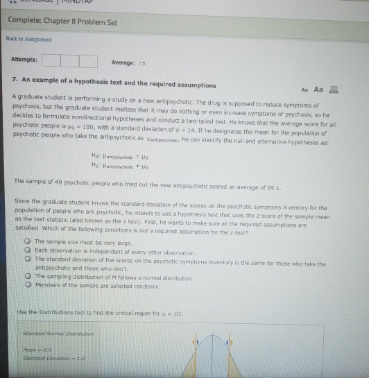 Solved 1 CLURUL MUNDIAP Complete: Chapter 8 Problem Set Back | Chegg.com