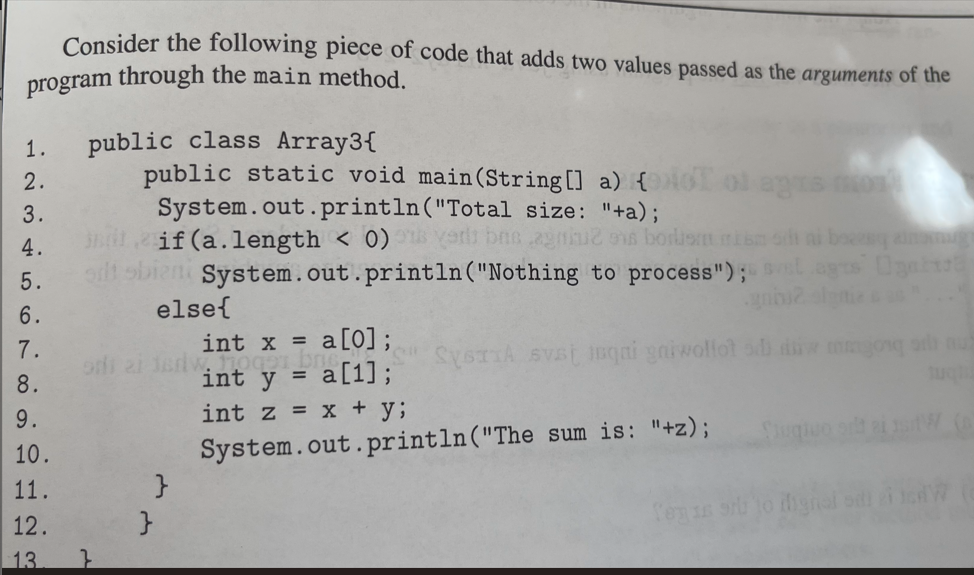 Consider the following piece of code that adds two | Chegg.com