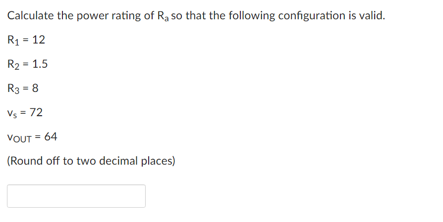 Solved Ra 20 Vout R2 R1 + Vs M R3 Calculate the value of | Chegg.com