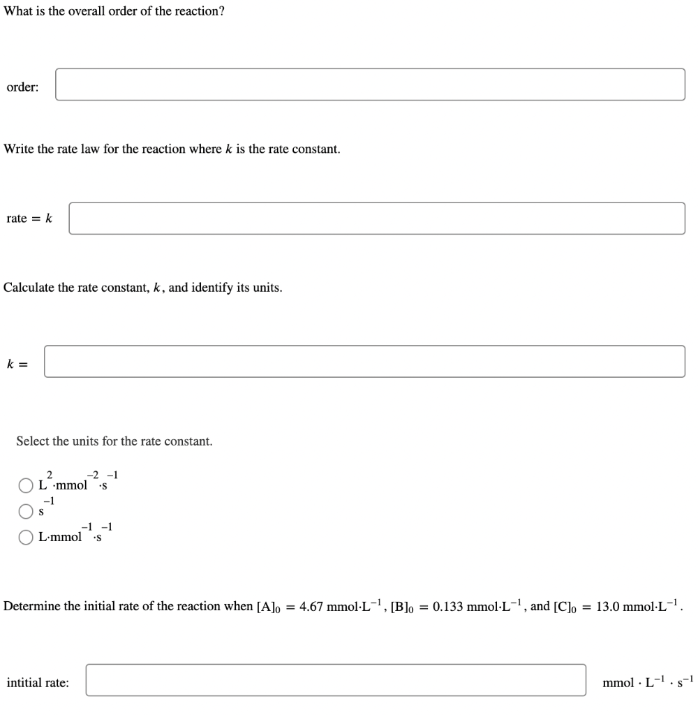 Solved For the reaction 2 A( g)+2 B( g)+C(g) 3G(g)+4 F( g) | Chegg.com