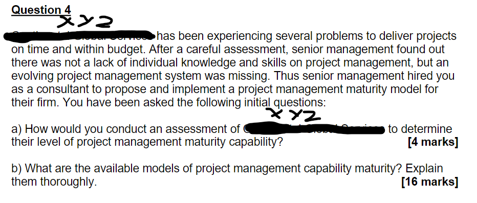 Solved xˉ Question 4>≥ has been experiencing several | Chegg.com