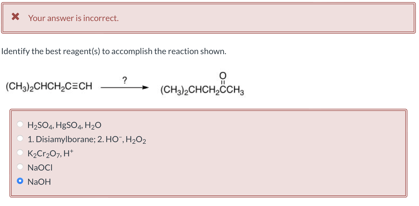 Solved Your answer is incorrect. Identify the best | Chegg.com