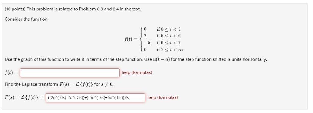 Solved (10 points) This problem is related to Problem 8.3 | Chegg.com