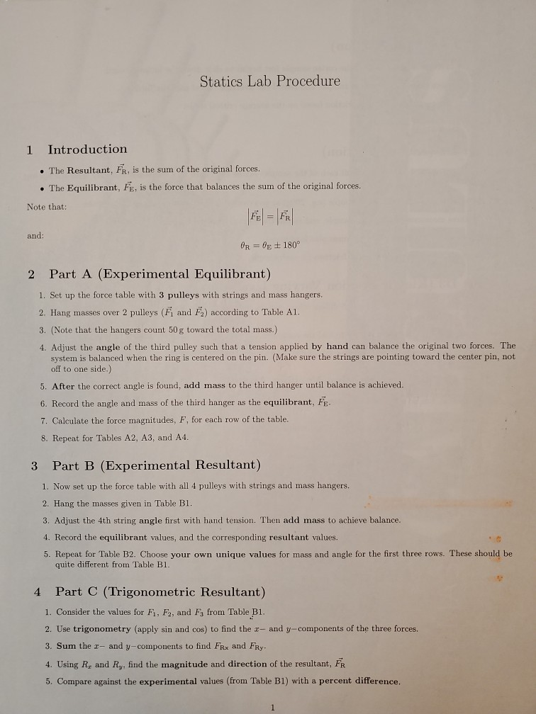 Solved Can anyone help me on our experiment lab (Statics | Chegg.com