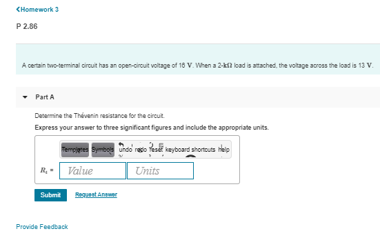 Solved Homework 3 P 2.86 A certain two-terminal circuit has | Chegg.com
