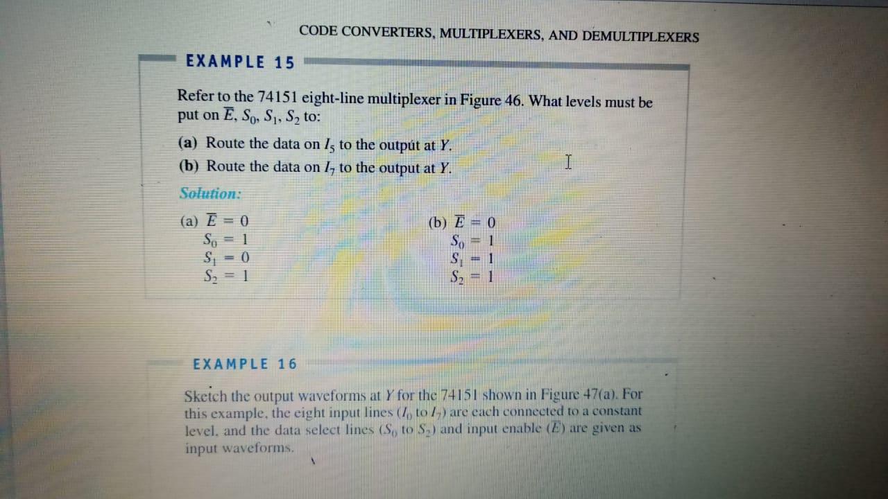 Solved Refer to the 74151 eight-line multiplexer in Figure | Chegg.com