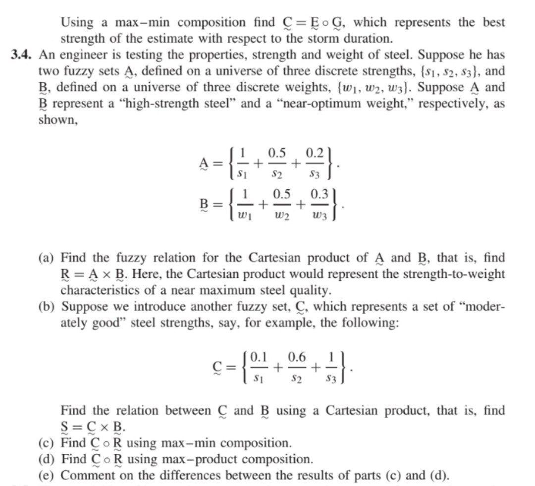Solved Using a max-min composition find C=EOG, which | Chegg.com