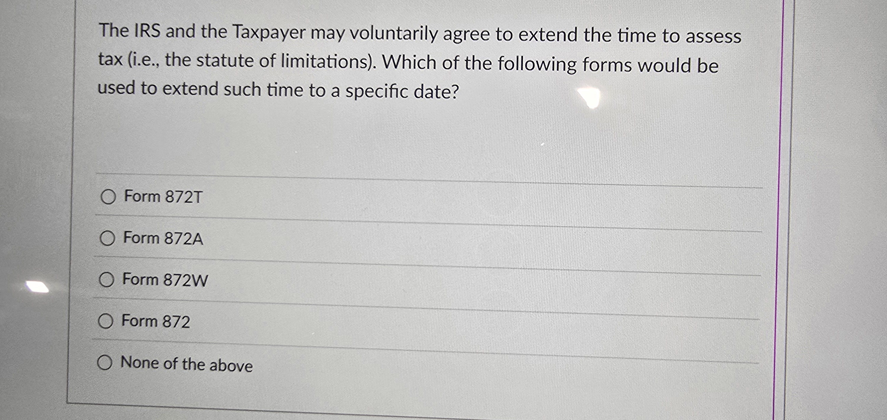 Solved The IRS and the Taxpayer may voluntarily agree to | Chegg.com