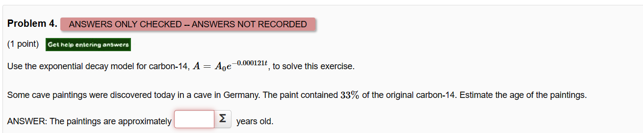 Solved Problem 4. ﻿ANSWERS ONLY CHECKED -- ﻿ANSWERS NOT | Chegg.com