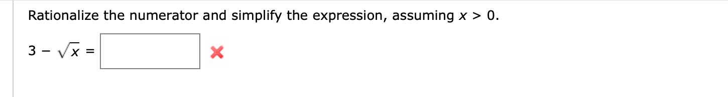 Solved Rationalize the numerator and simplify the | Chegg.com