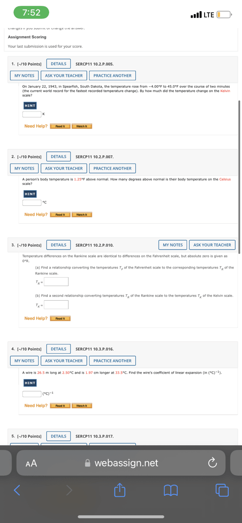 Solved Assignment Scoring Your last submission is used for | Chegg.com