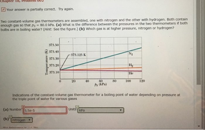 Solved Two constant-volume gas thermometers are assembled, | Chegg.com