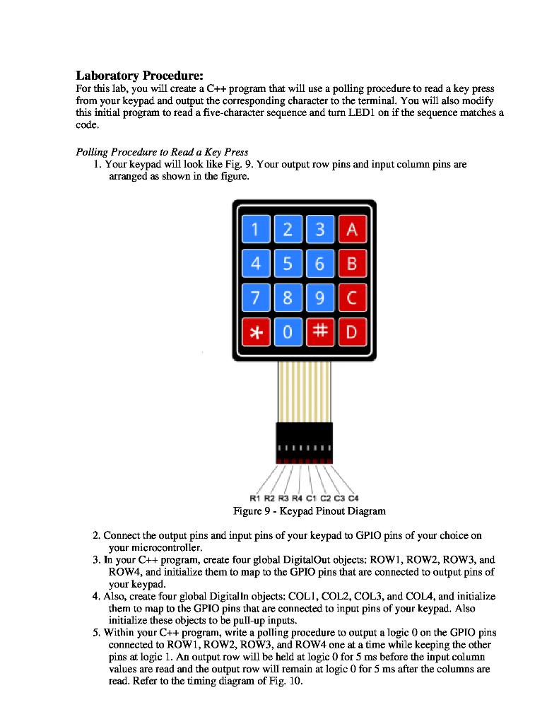 Solved Laboratory Procedure: For this lab, you will create a | Chegg.com