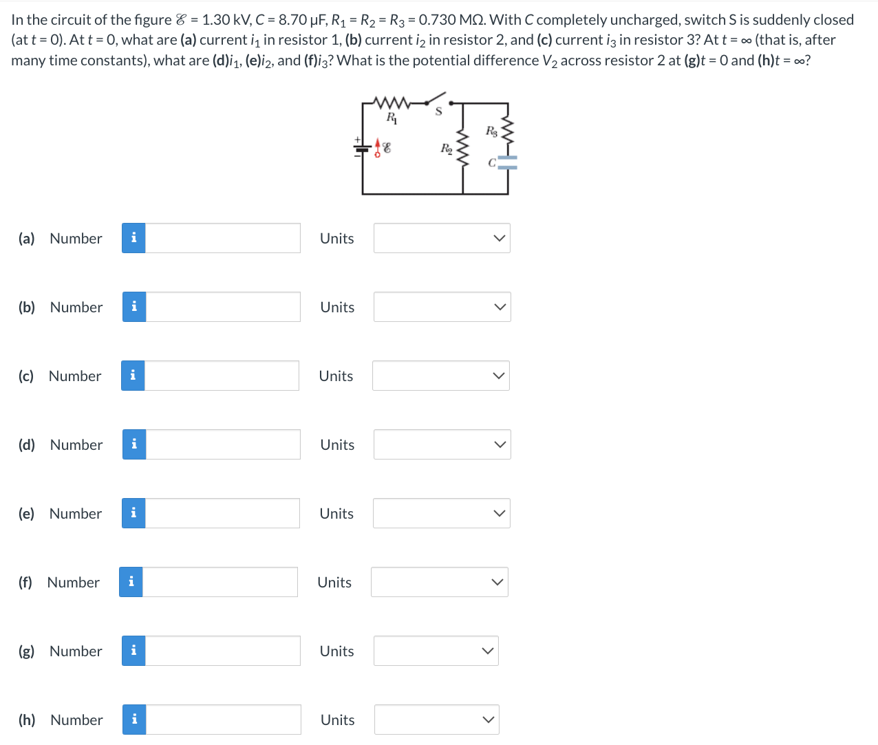 Solved In the circuit of the figure | Chegg.com