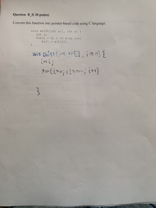 Solved Question B 5( 20 points) Convert this function into | Chegg.com