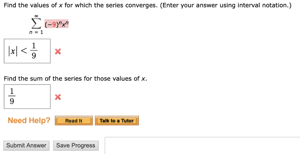 Solved Find the values of x for which the series converges. | Chegg.com
