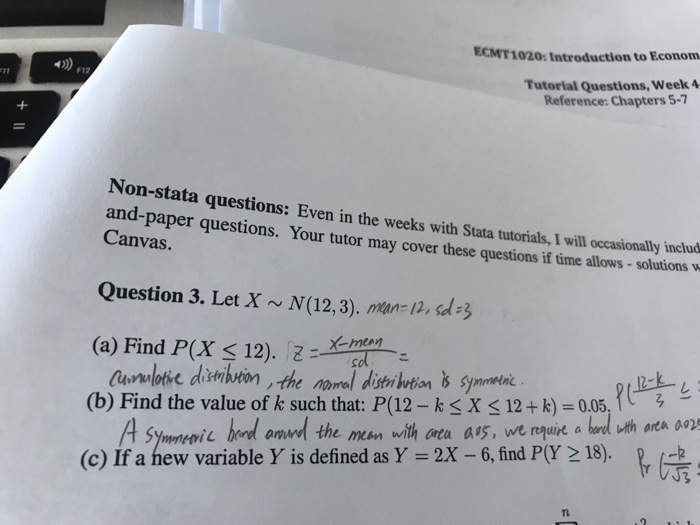 Solved Ecmt1020 Introduction To Econorm Tutorial Questions 