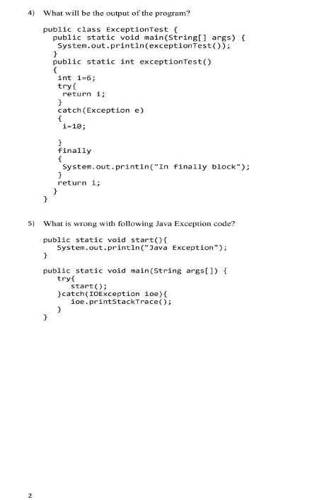 Solved 4 What Will Be The Output Of The Program Public 