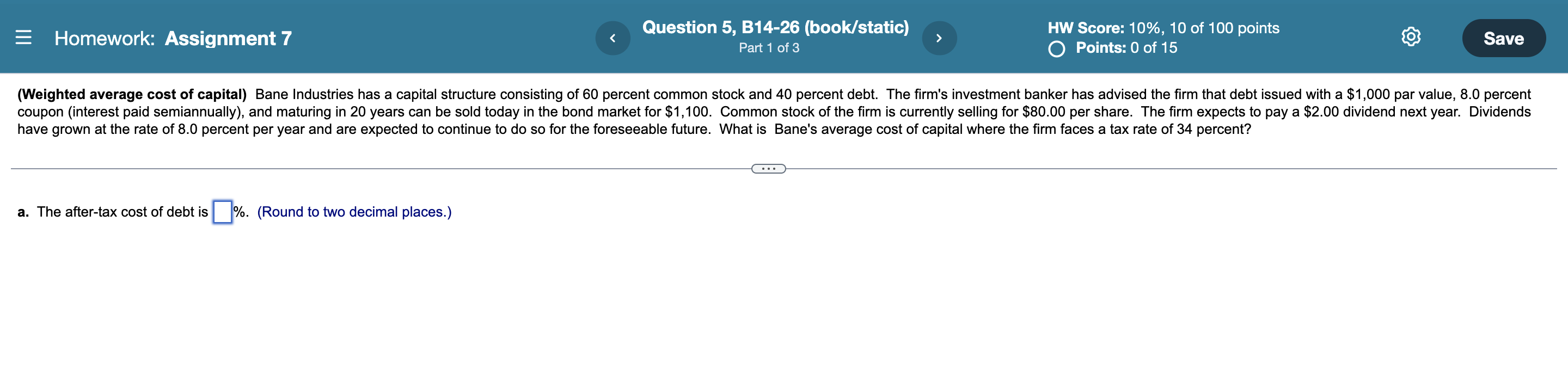 Solved Homework Assignment 7 Question 5 B14 26