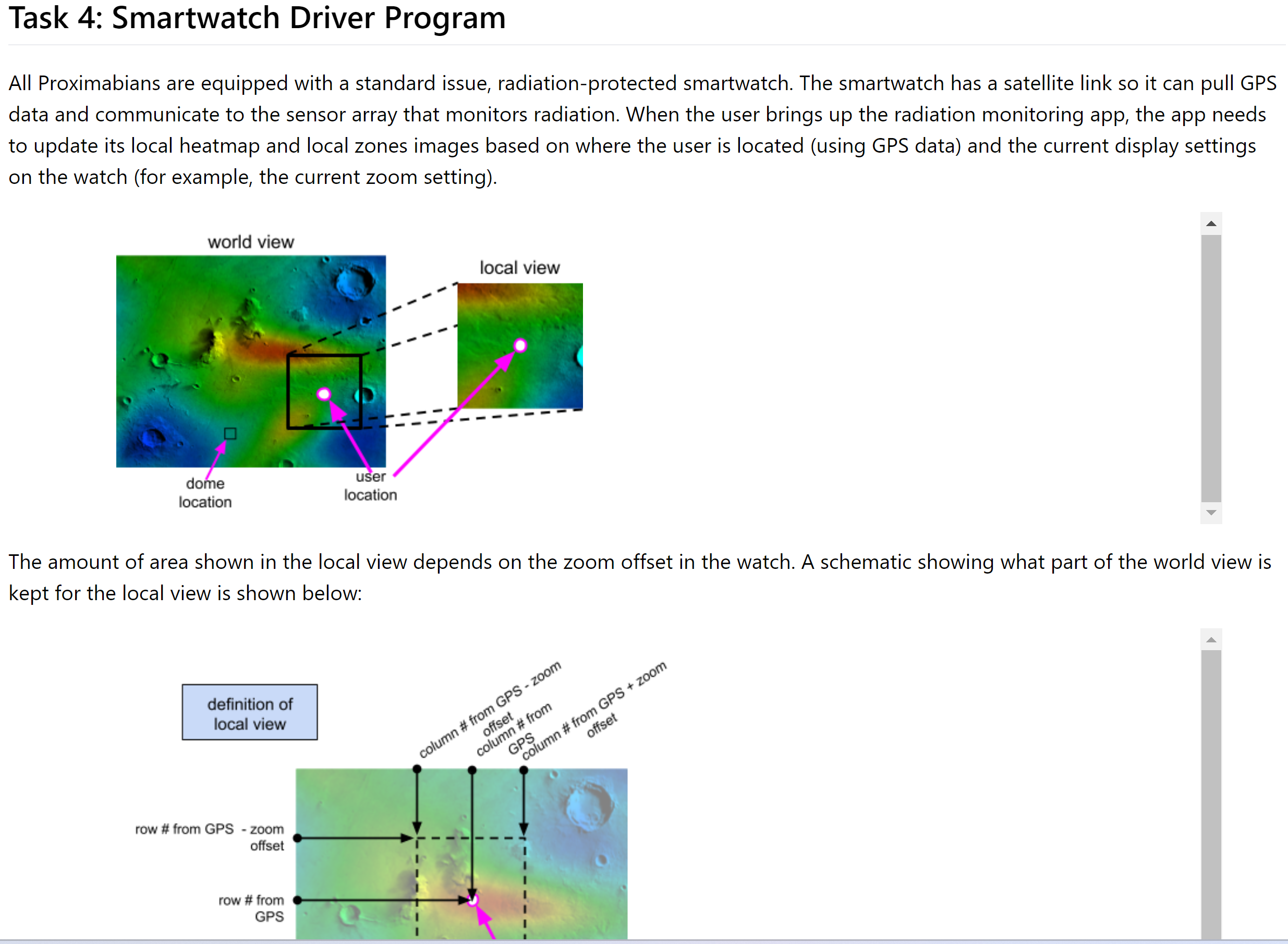 Solved create the code given... Task 4: Smartwatch Driver | Chegg.com