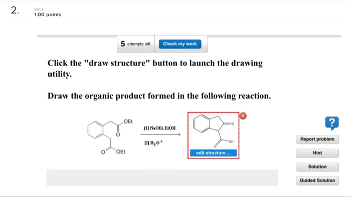 Solved Click the "draw structure" button to launch the | Chegg.com