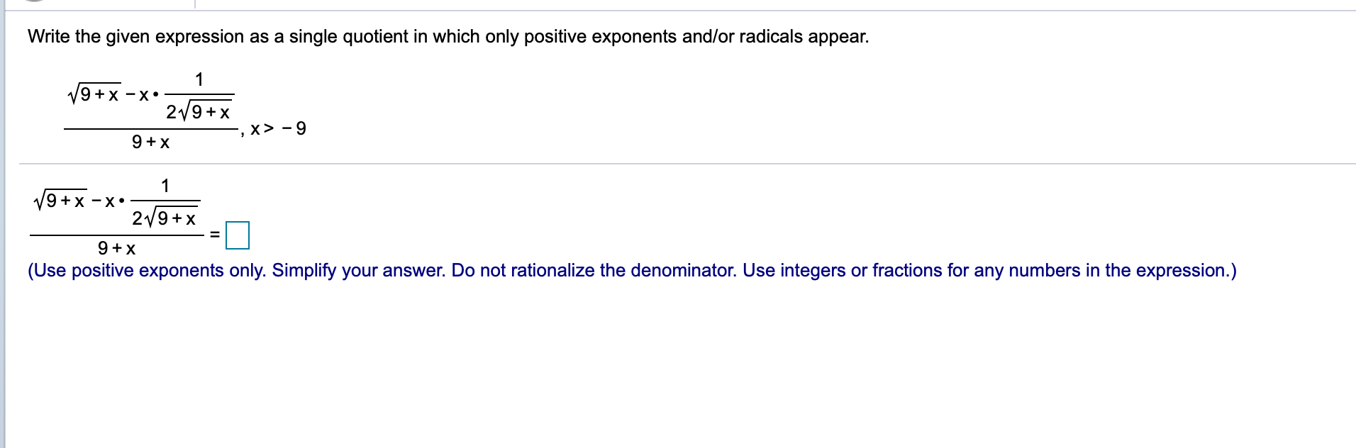 Solved Write the expression as a single quotient in which | Chegg.com