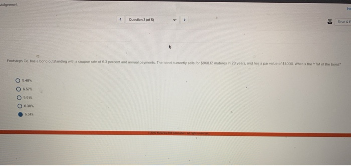 Solved ssignment Question 3 (of 5) Save & E Footsteps Co. | Chegg.com