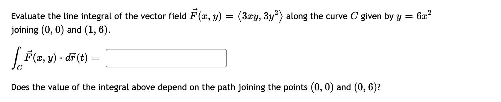 Solved Evaluate the line integral of the vector field | Chegg.com
