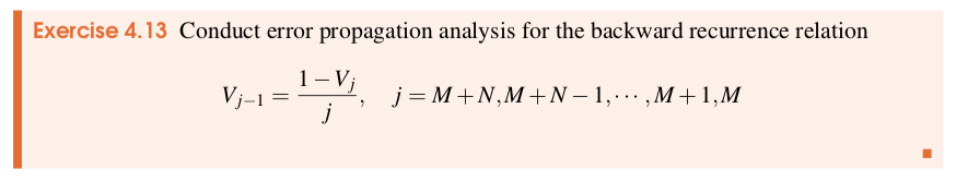 Exercise 4.13 Conduct error propagation analysis for | Chegg.com