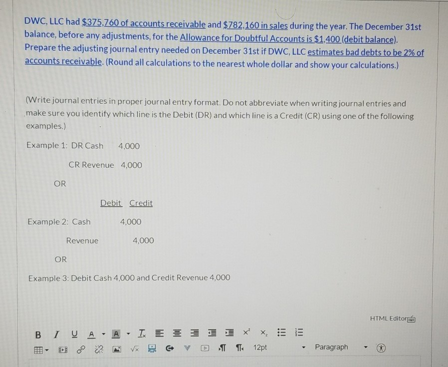 Solved Use the provided partial chart of accounts to prepare | Chegg.com