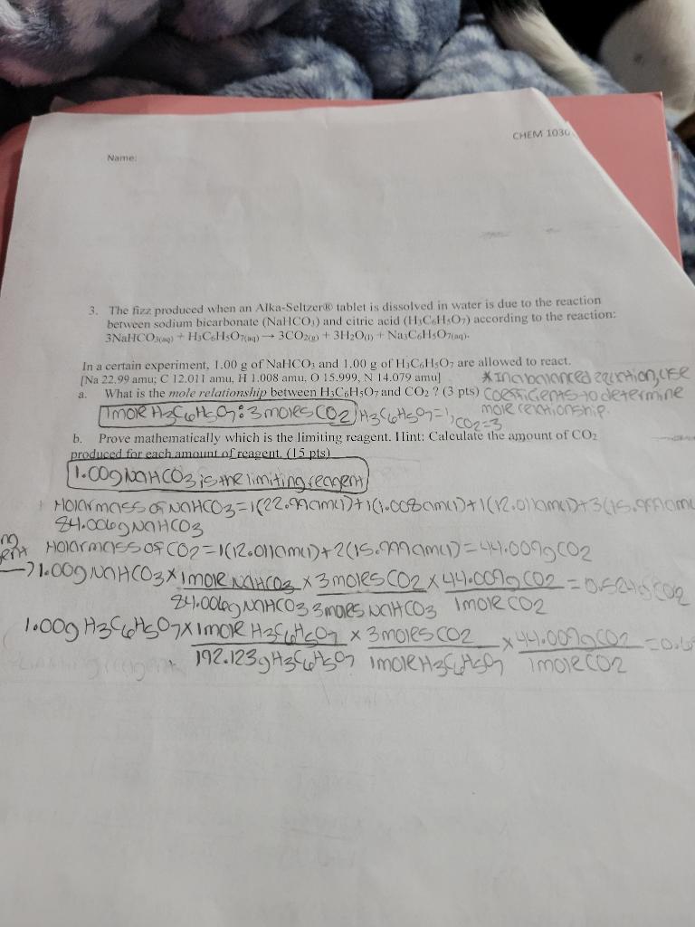 limole N204: 3 moles u2 b) How much Nz would be | Chegg.com