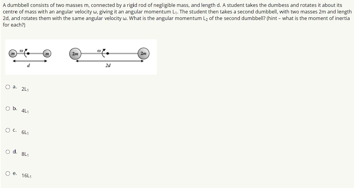Solved The moment of inertia depends on the distribution of | Chegg.com