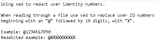 Solved Need Help With The Sed Script Above Will Thumbs Up 