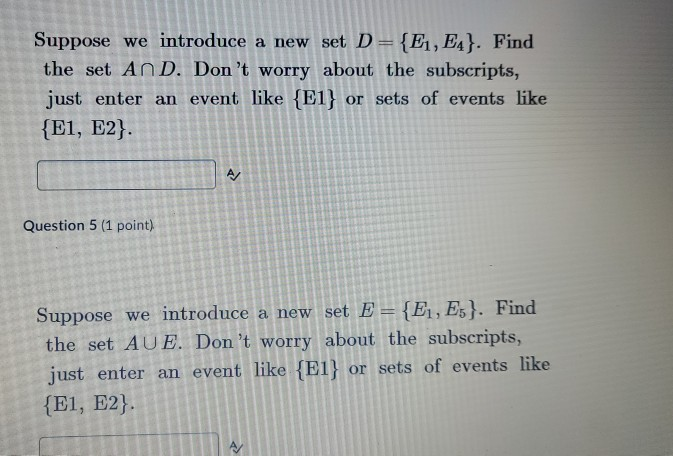 Solved Suppose that we have a sample space S = {E1, E2, E3, | Chegg.com