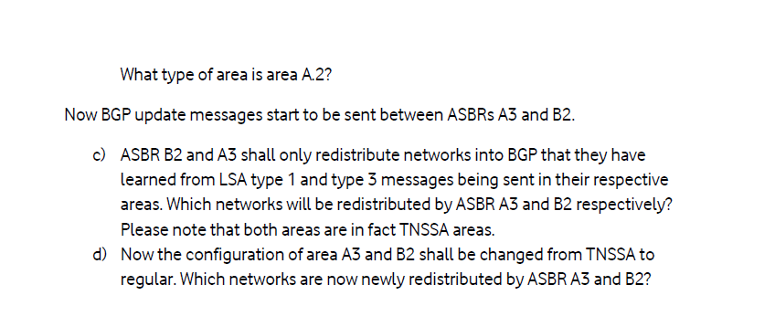 Solved Routing Exercises Task 1: Two Autonomous Systems run | Chegg.com