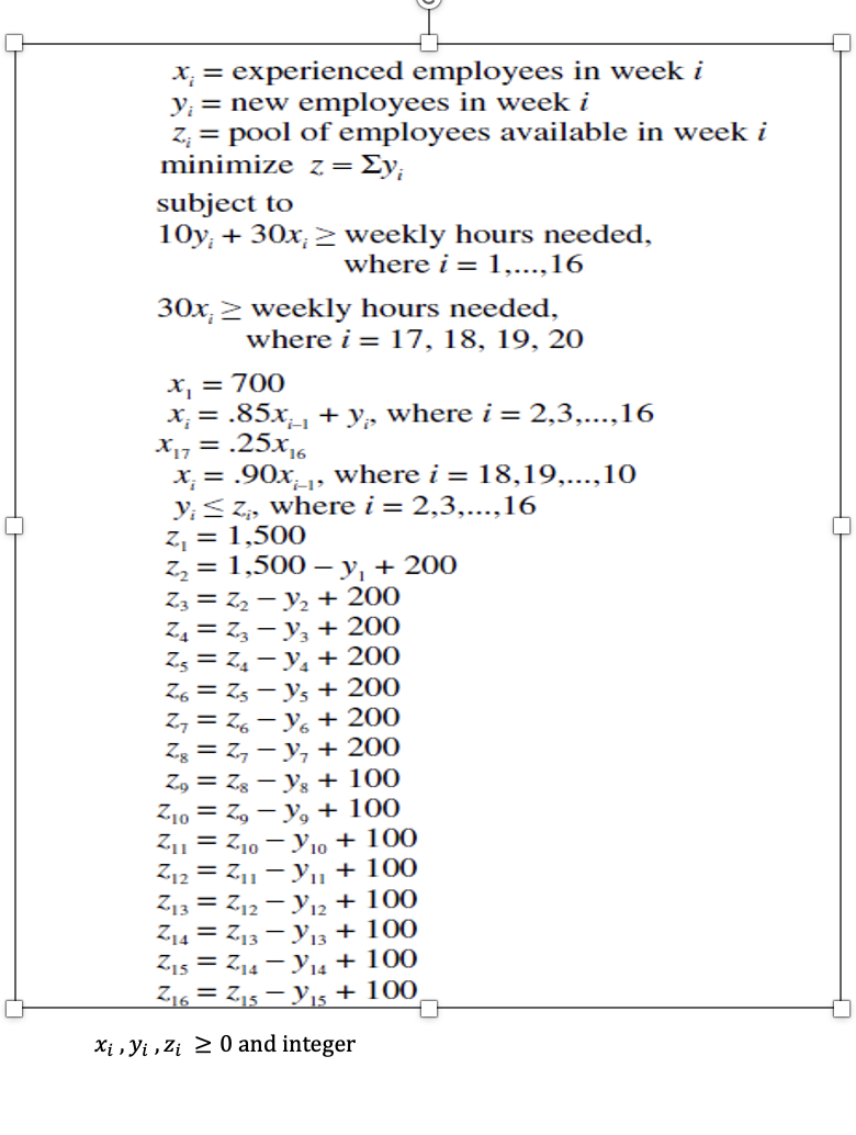 Solved solve this liner programming in excel solver | Chegg.com