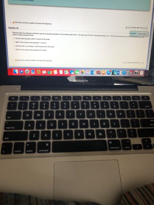 Solved Ouention MacBook Pro 2 Q w 0 caps lock control option | Chegg.com