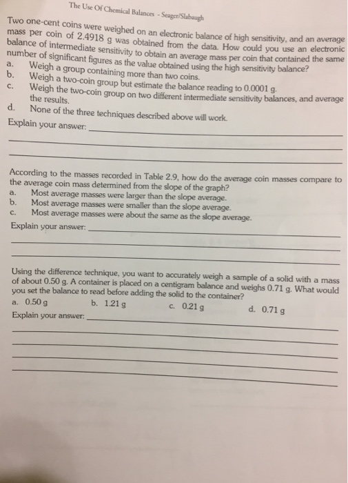 Solved Two one-cent coins were weighed on an electronic | Chegg.com