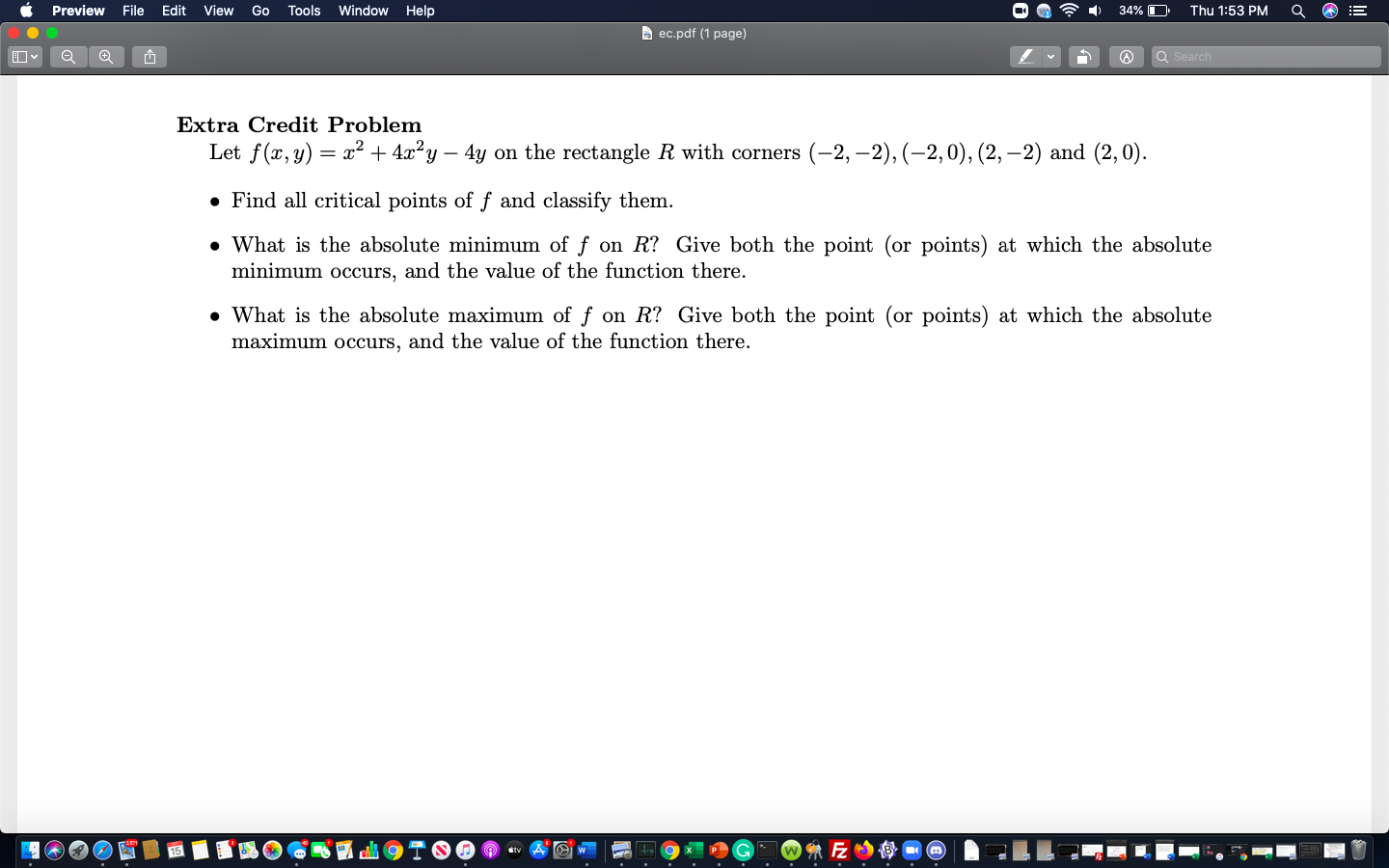 Solved Preview File Edit View Go Tools Window Help 34%O Thu | Chegg.com